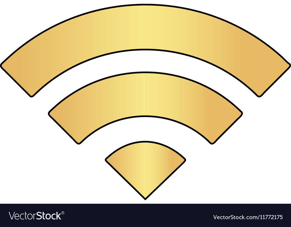 Wifi computer symbol Royalty Free Vector Image
