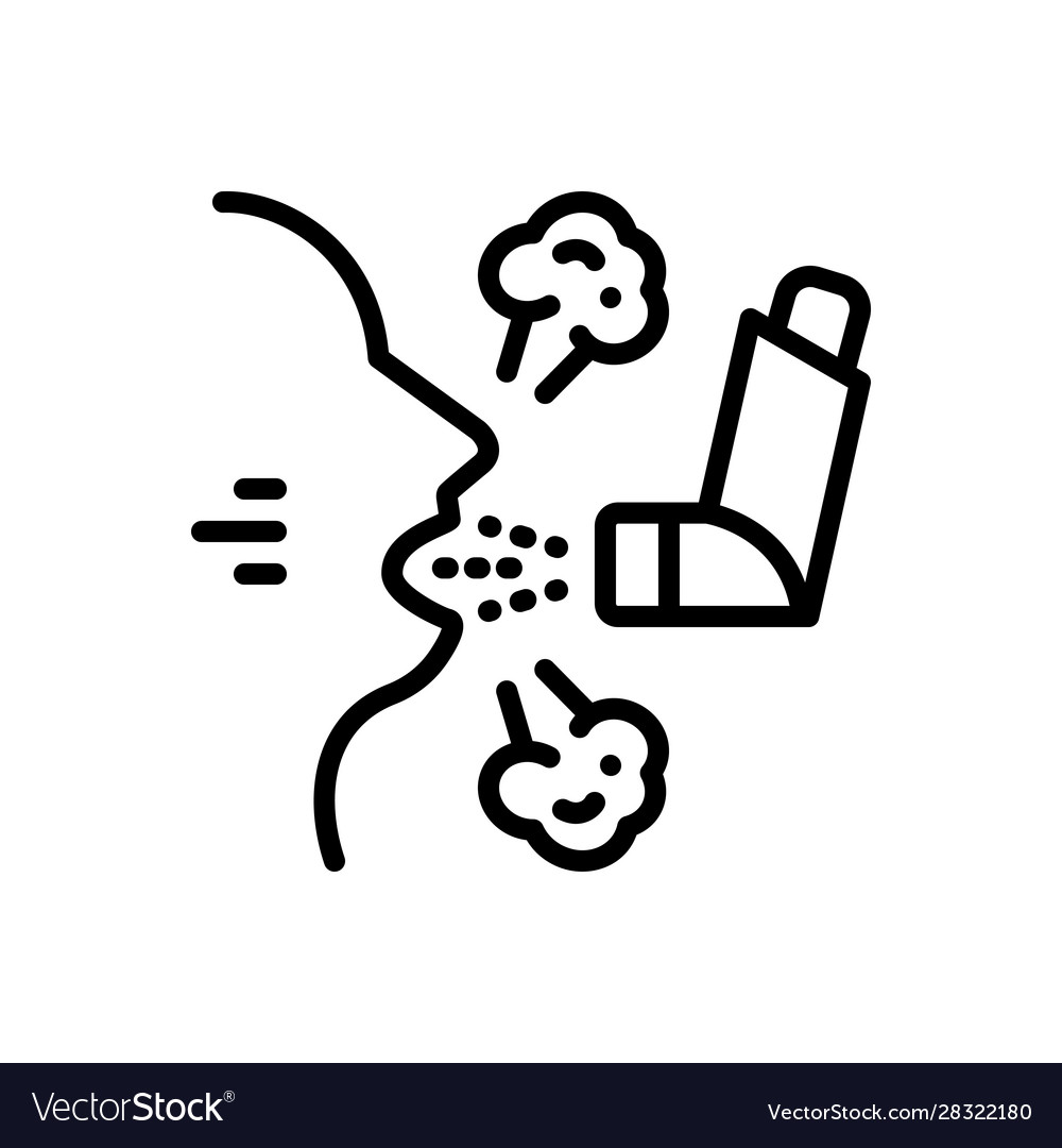 Inhalation Royalty Free Vector Image - VectorStock