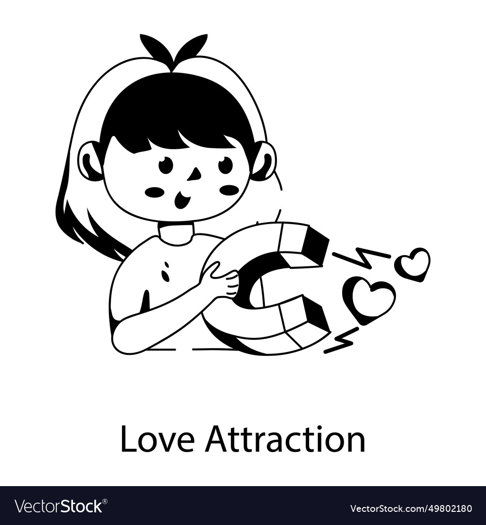 Love attraction Royalty Free Vector Image - VectorStock