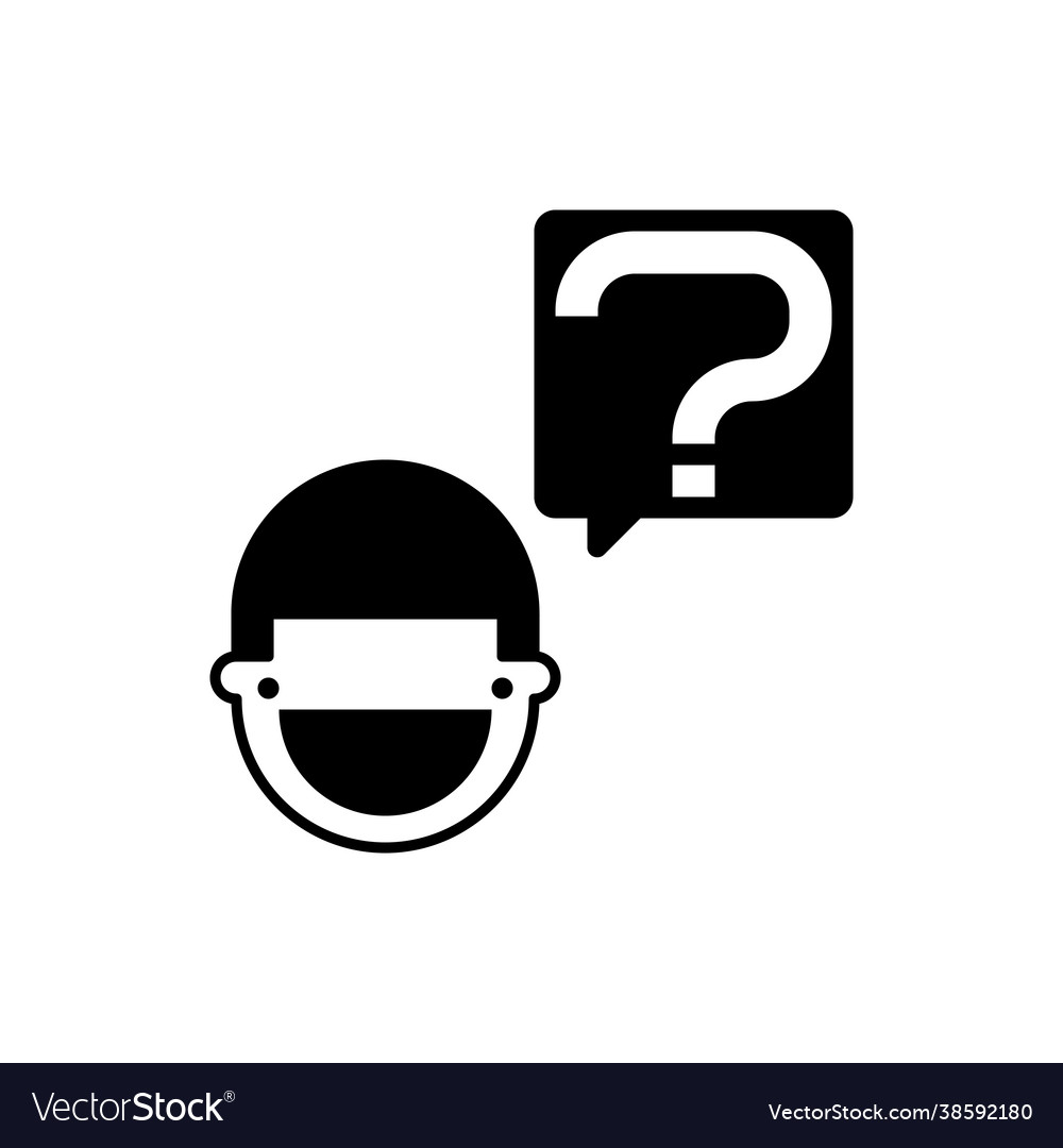 Question icon ask Royalty Free Vector Image - VectorStock