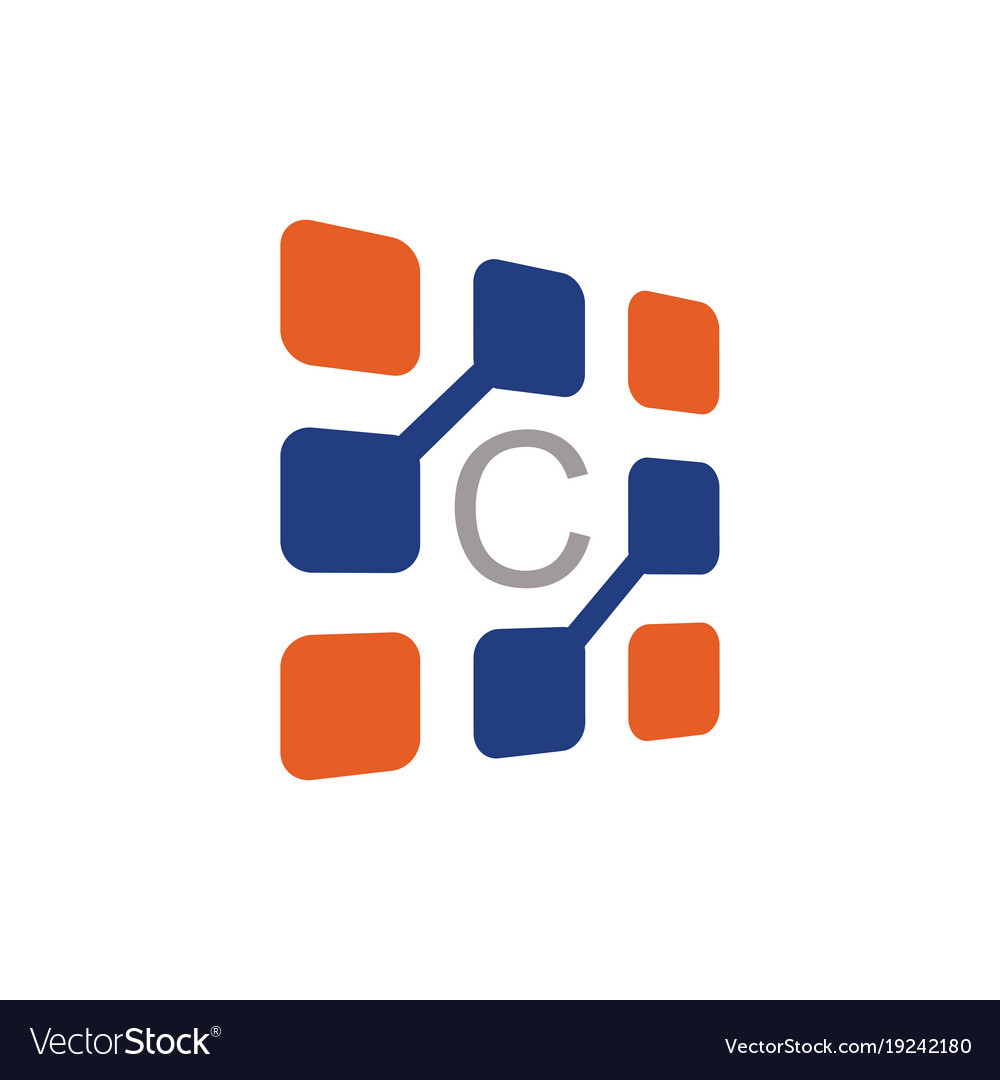 Square connect logo Royalty Free Vector Image - VectorStock
