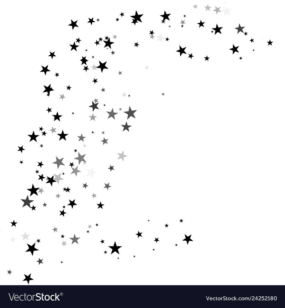 Stardust trail comet Royalty Free Vector Image
