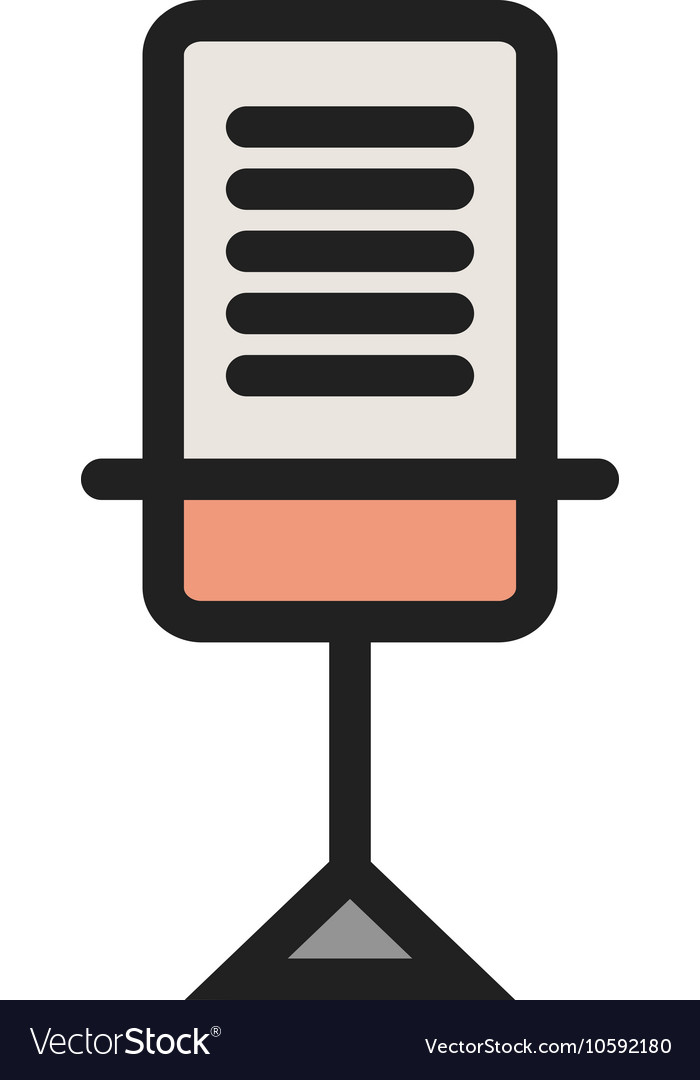 Table mic Royalty Free Vector Image - VectorStock