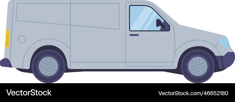 Van or truck as equipped motorized vehicle Vector Image