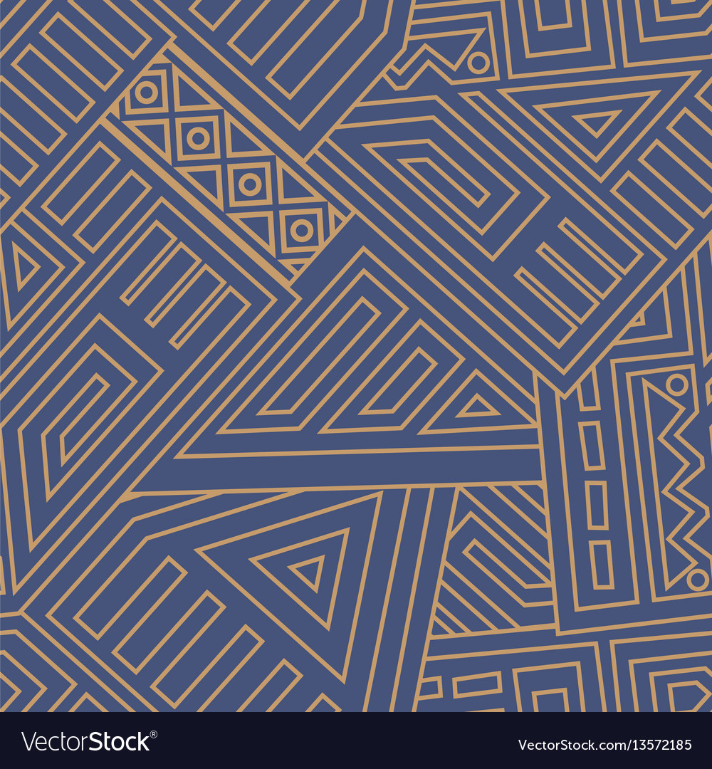 Aztec seamless pattern Royalty Free Vector Image