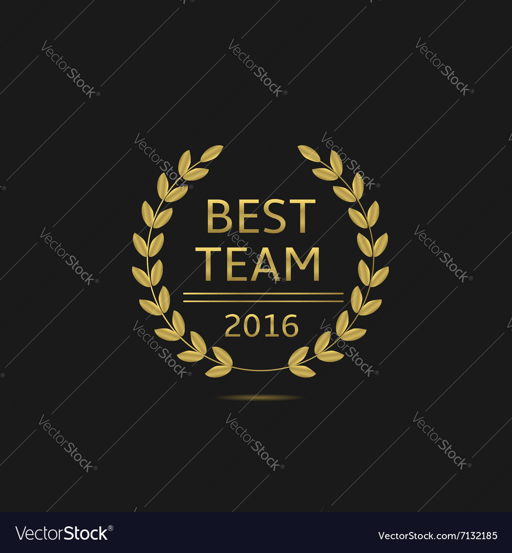 Best team award Royalty Free Vector Image - VectorStock