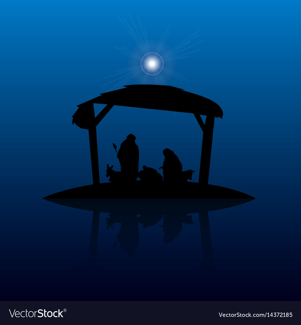 Colored manger Royalty Free Vector Image - VectorStock