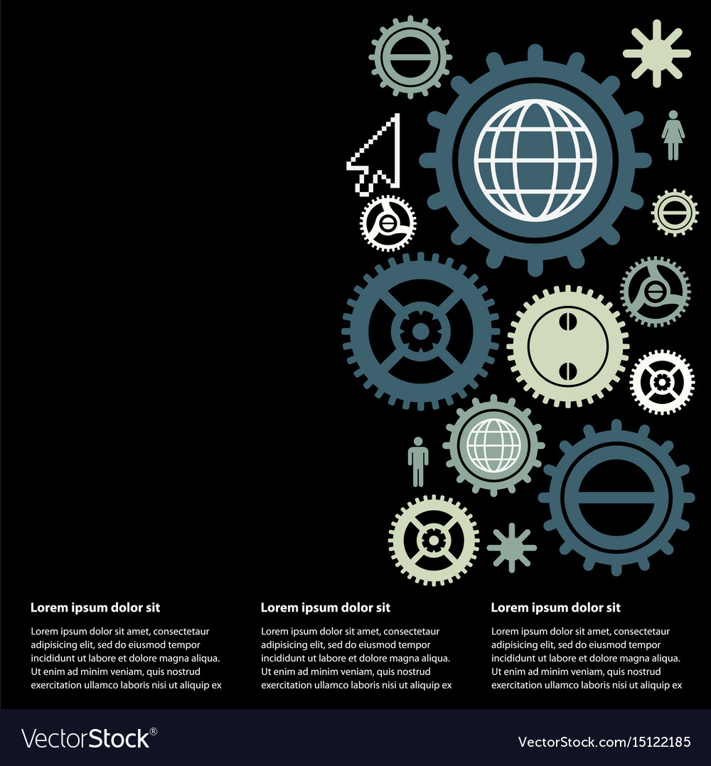 Gears background Royalty Free Vector Image - VectorStock