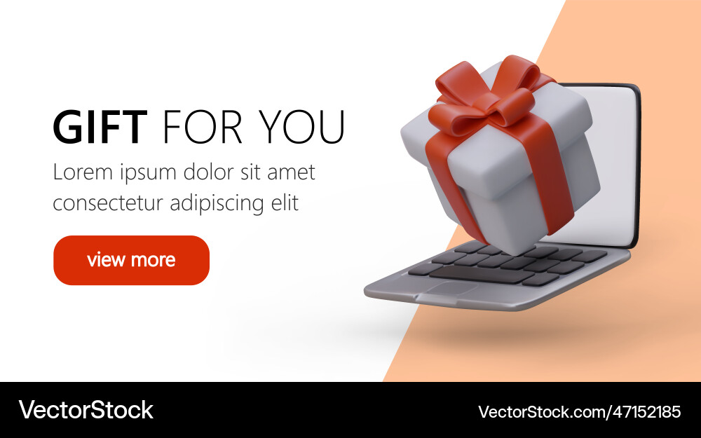 Gift for you bonuses for customers users buyers Vector Image