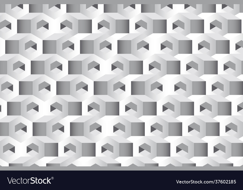 Gray 3d hexagonal pattern background Royalty Free Vector