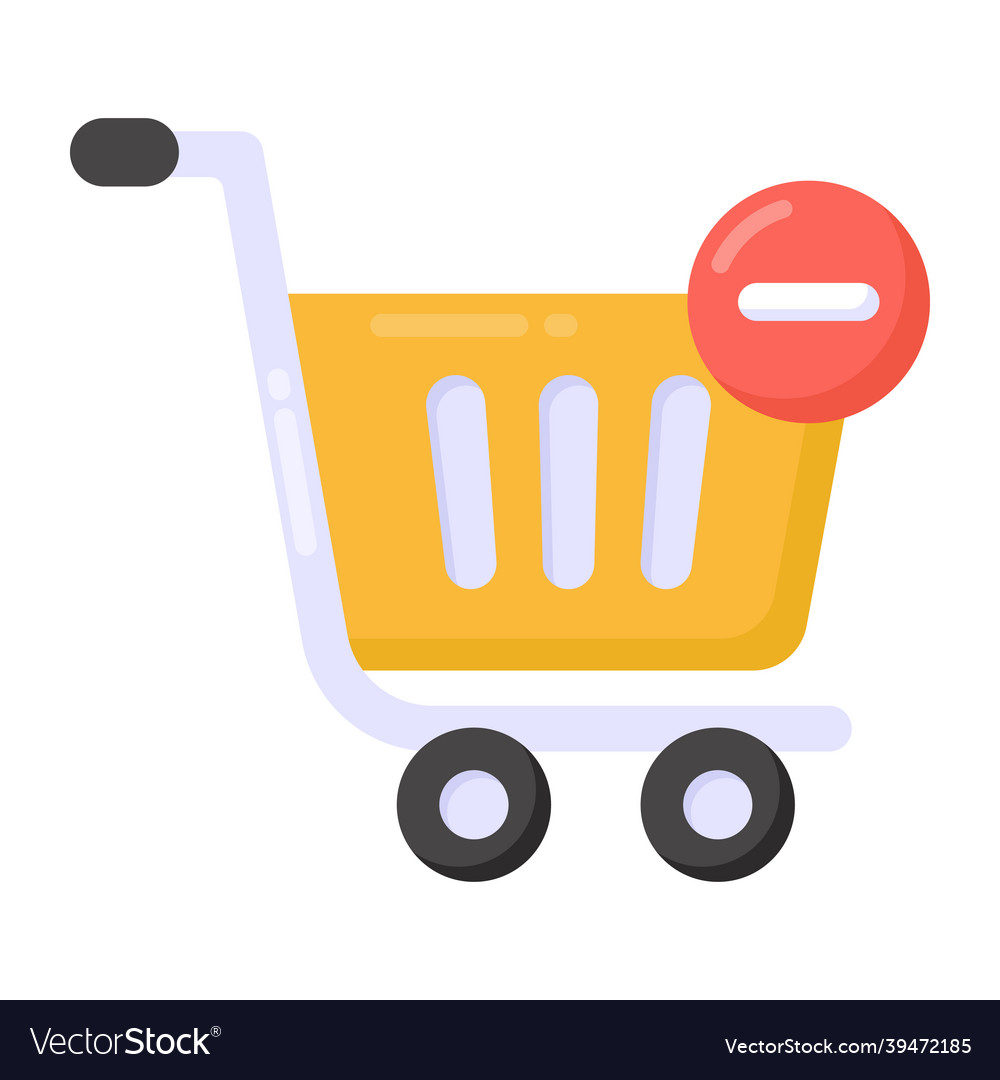 Remove from cart Royalty Free Vector Image - VectorStock
