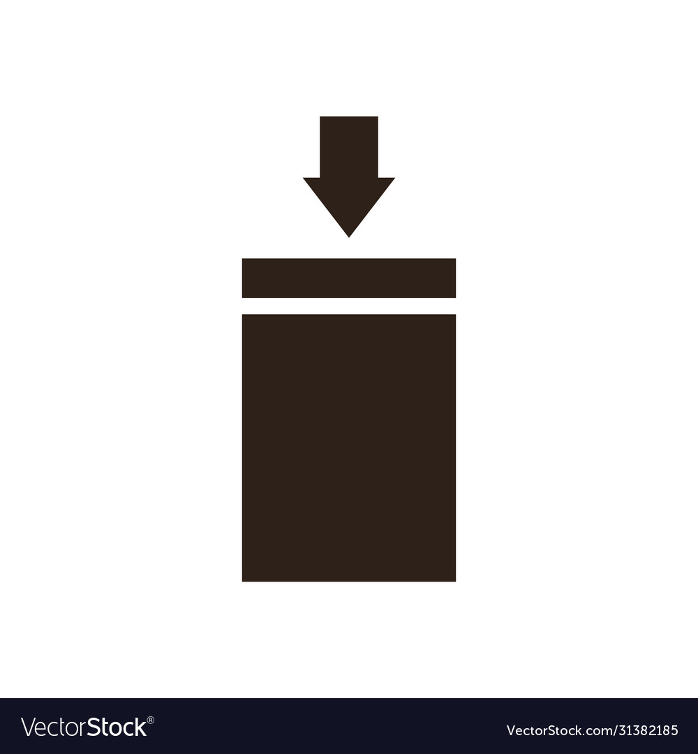 Stacking limitation flat style icon design Vector Image