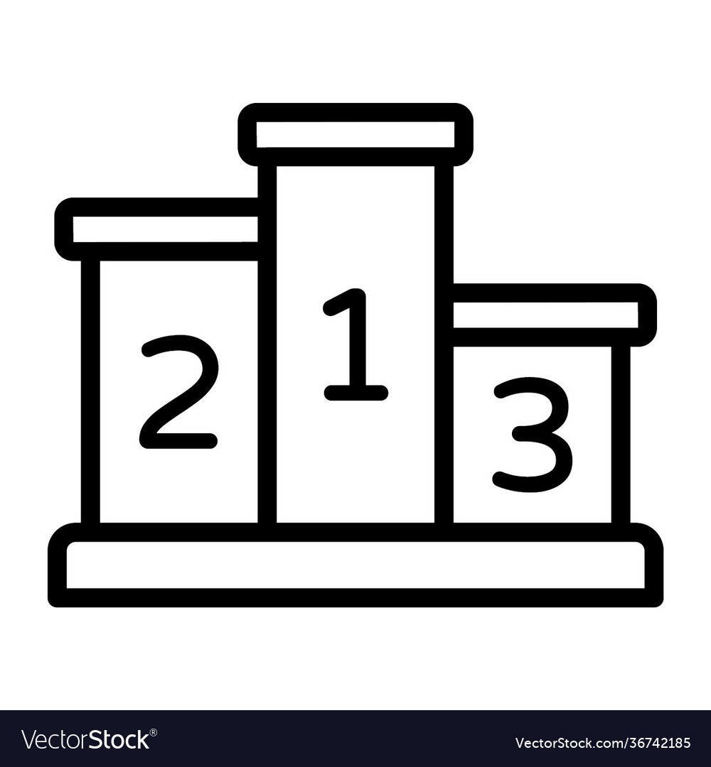 Winner podium Royalty Free Vector Image - VectorStock