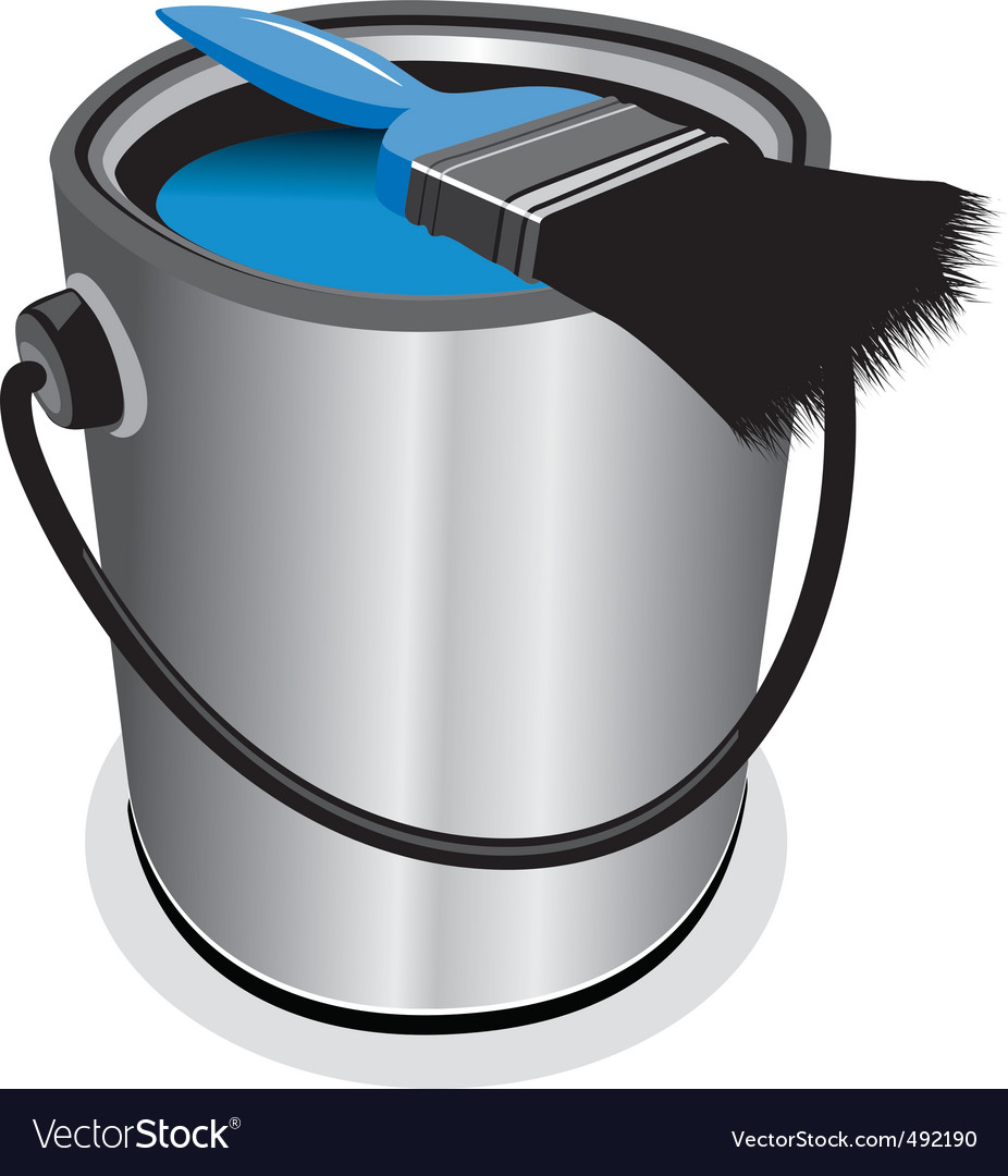 Blue paint Royalty Free Vector Image - VectorStock