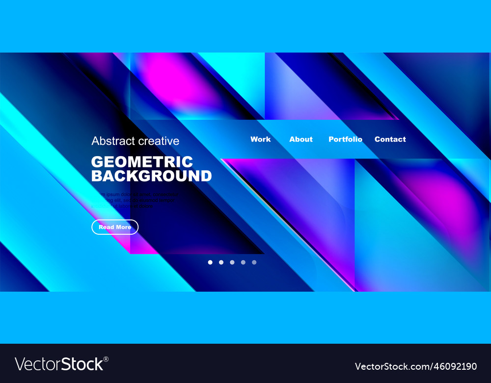 Dynamic triangle design with fluid gradient colors
