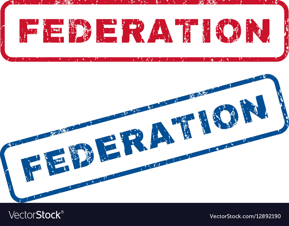 Federation rubber stamps Royalty Free Vector Image