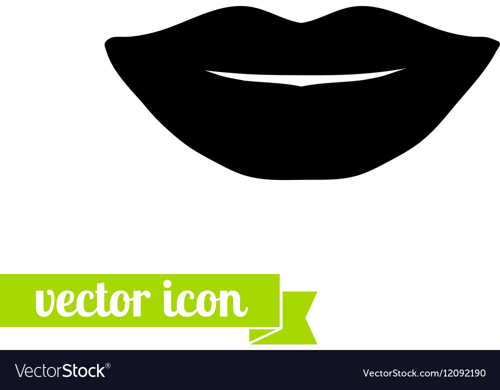 Lips icon 3 Royalty Free Vector Image - VectorStock