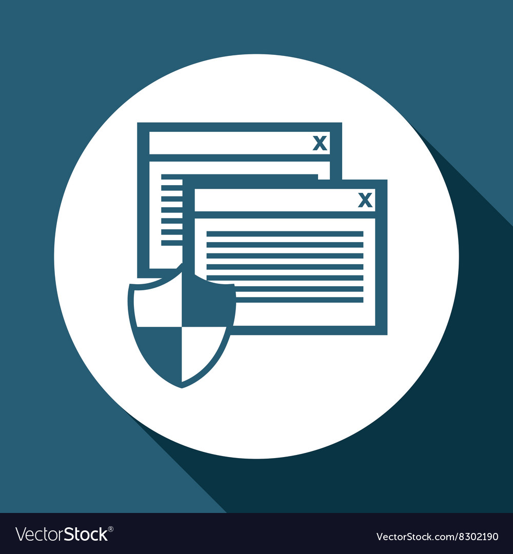 Security system design Royalty Free Vector Image