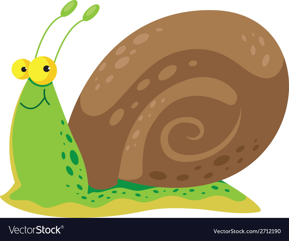 Snail cute Royalty Free Vector Image - VectorStock