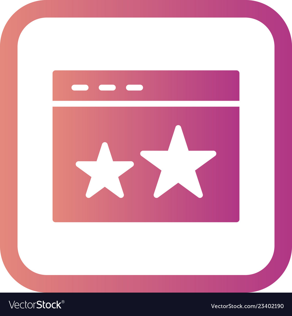 Starred icon Royalty Free Vector Image - VectorStock