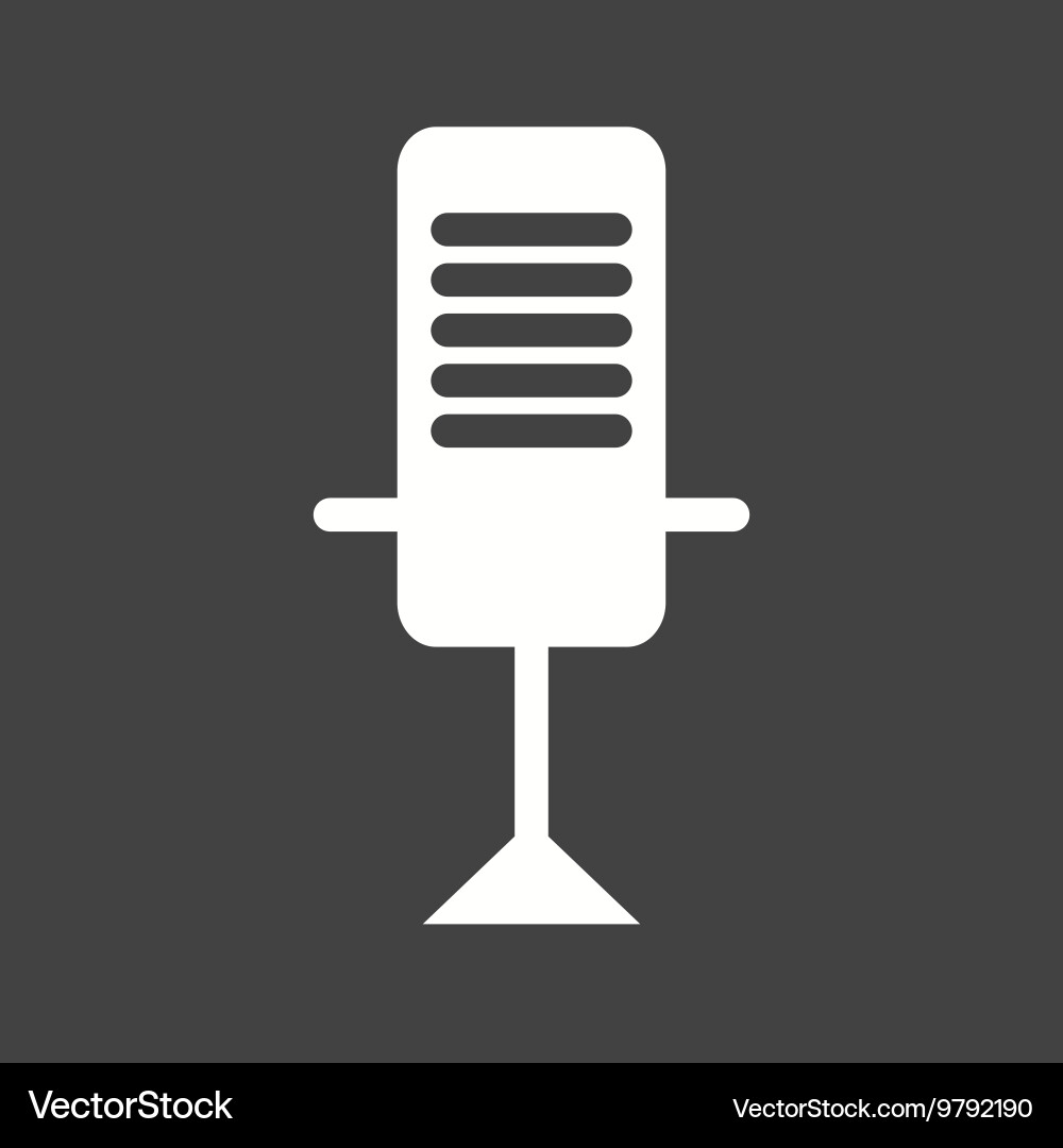 Table mic Royalty Free Vector Image - VectorStock