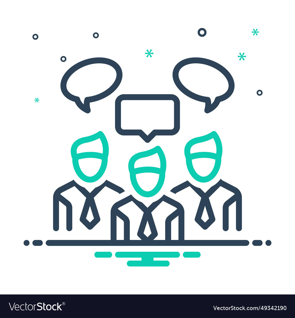 Team chat Royalty Free Vector Image - VectorStock