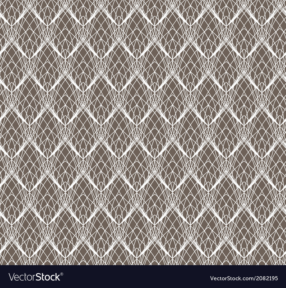 Abstract white lace seamless pattern on dark Vector Image