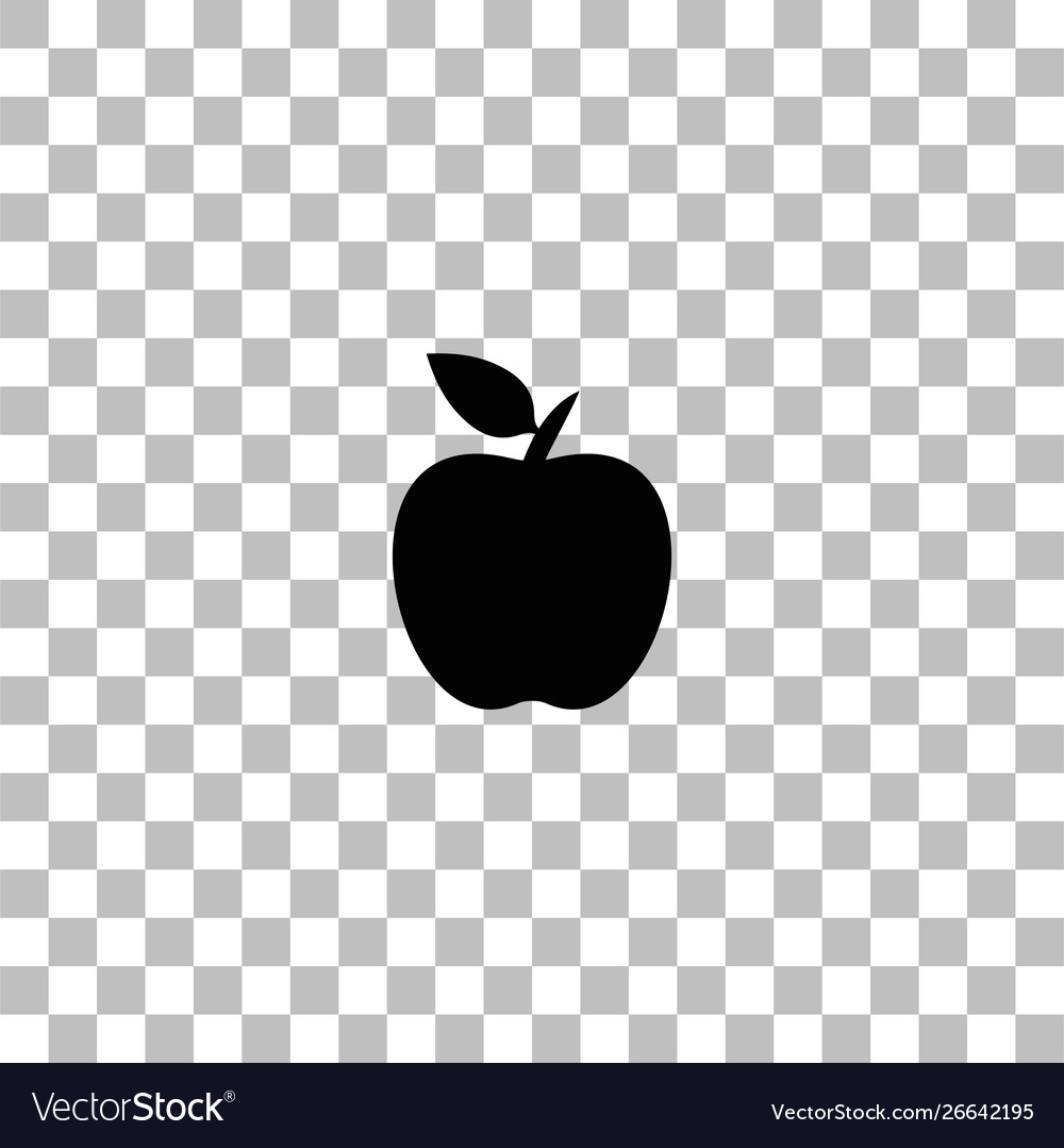 Apple icon flat Royalty Free Vector Image - VectorStock
