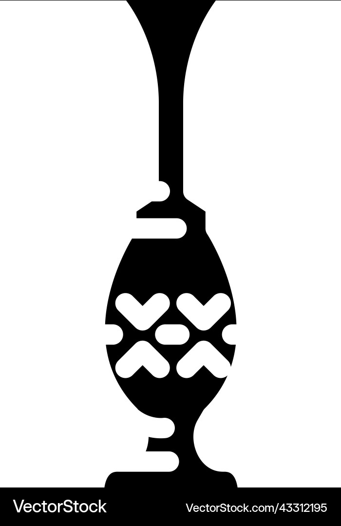 Arabic antique pottery jug glyph icon Royalty Free Vector