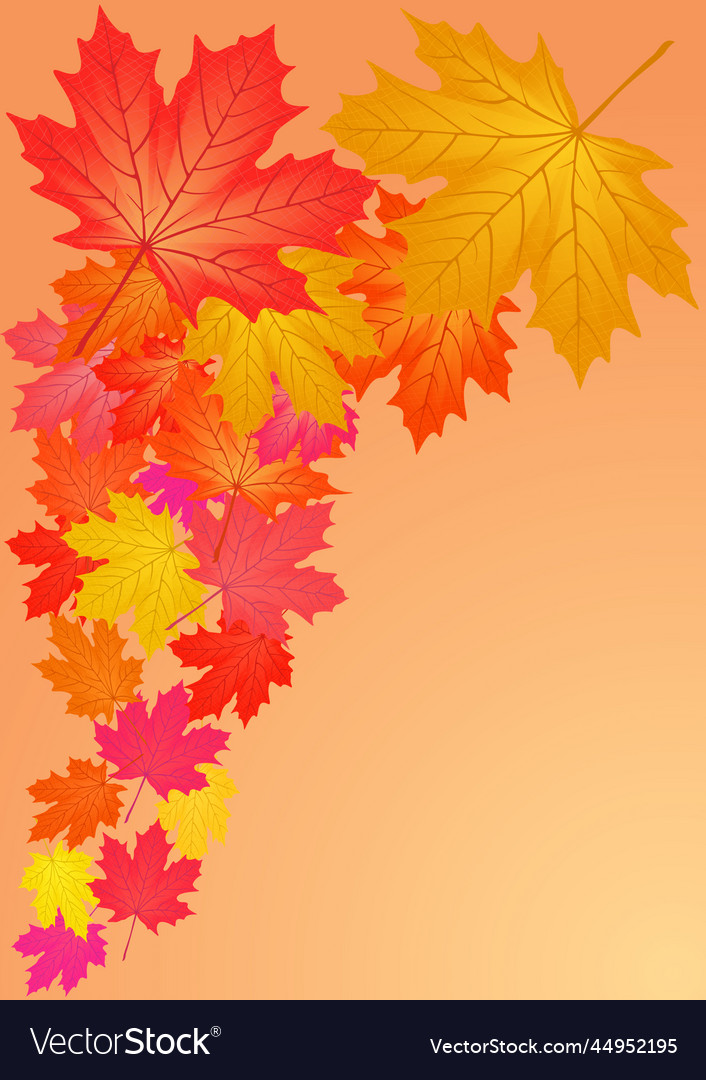 Autumn maple leaves file eps8 Royalty Free Vector Image