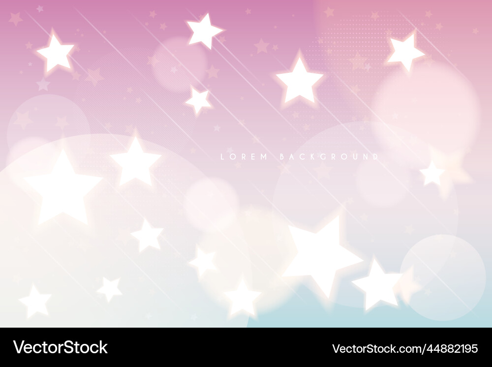 Baby cute stars abstract background Royalty Free Vector