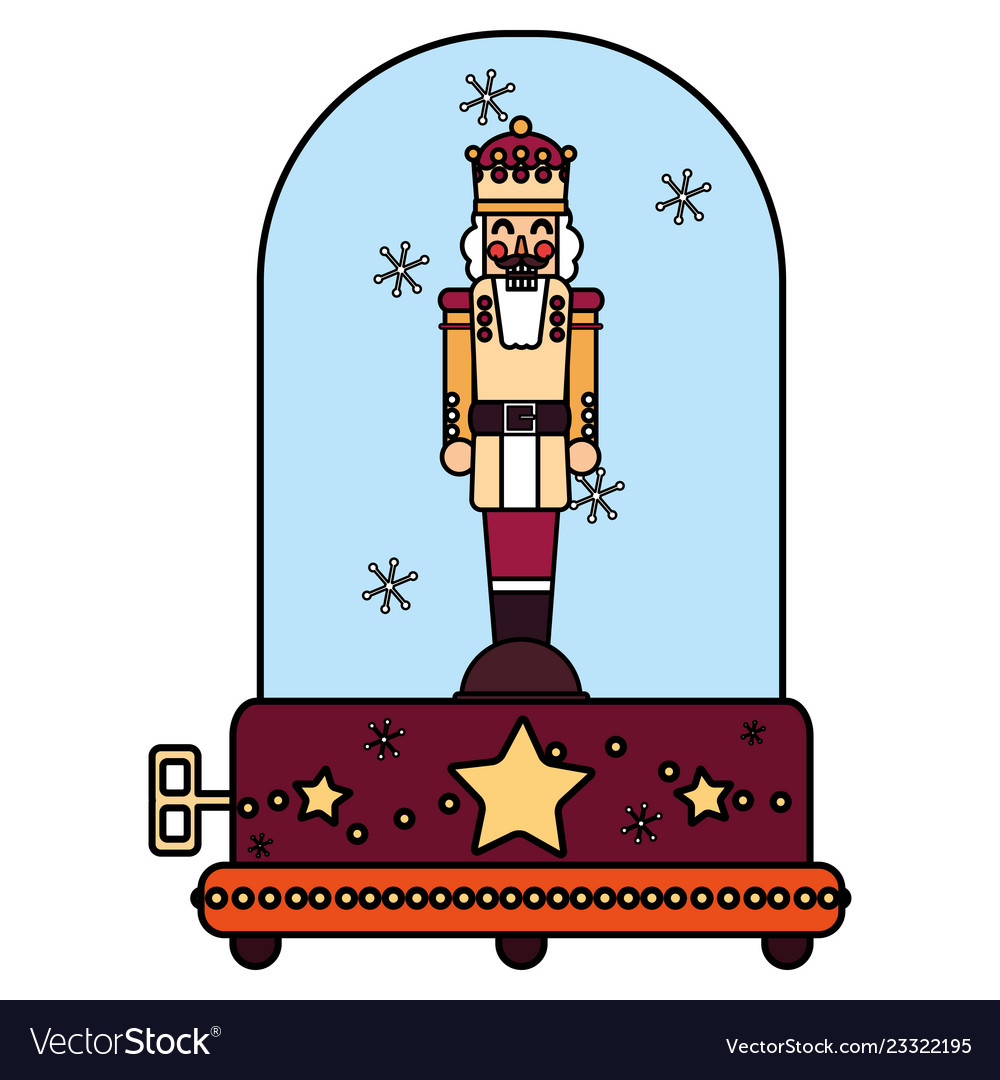 Christmas nutcracker design Royalty Free Vector Image