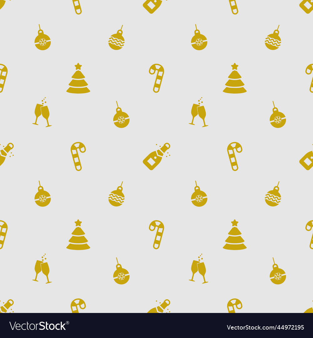 Christmas seamless pattern of big and small Vector Image