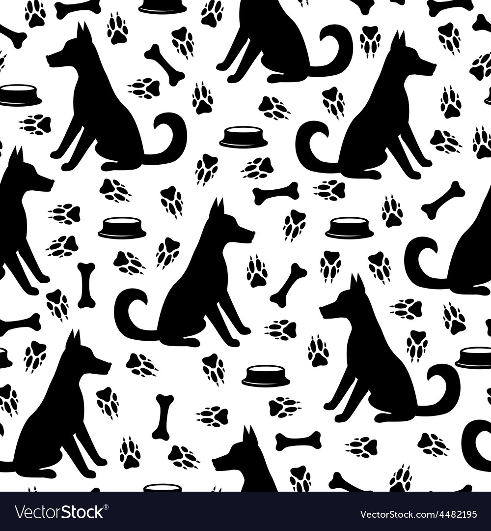 Dog pattern Royalty Free Vector Image - VectorStock