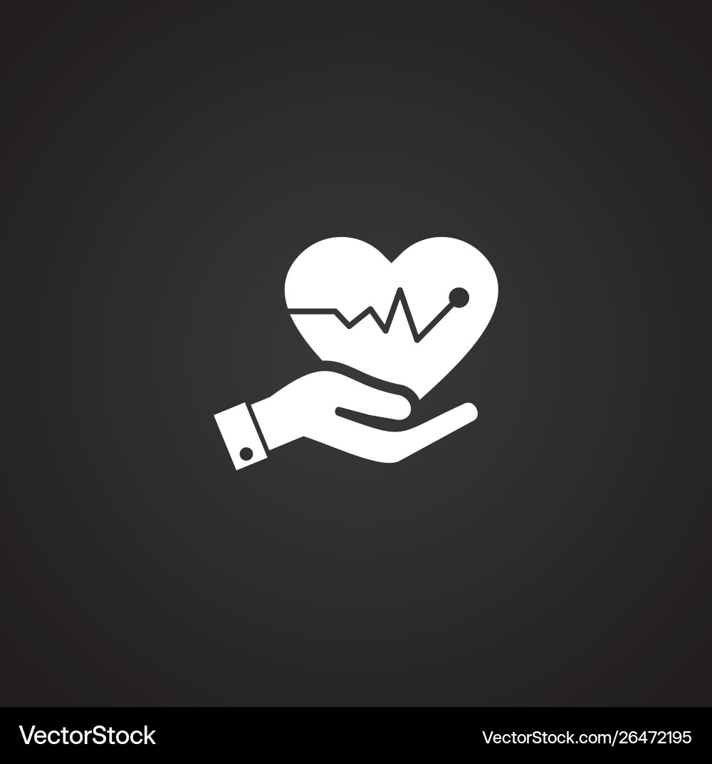 Insurance related icon on background for graphic Vector Image