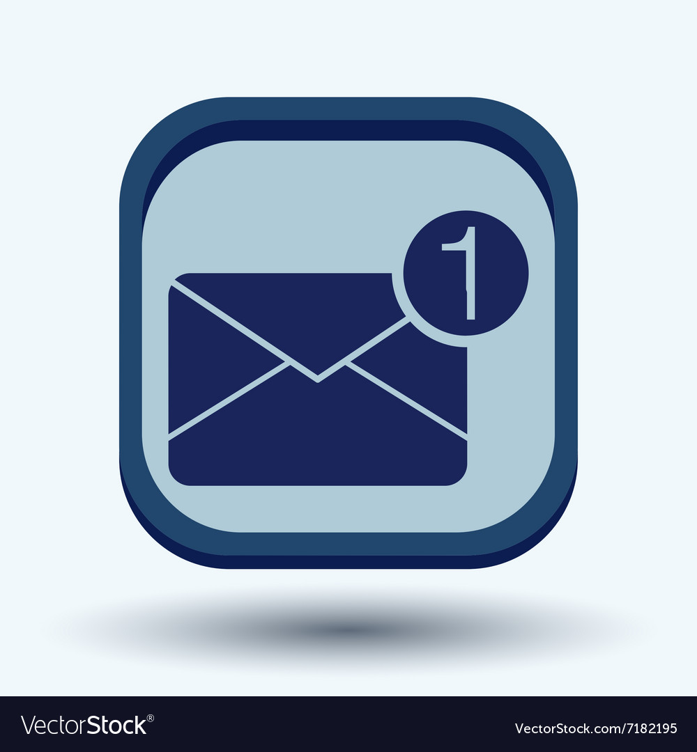 Postal envelope e-mail symbol icon Royalty Free Vector Image
