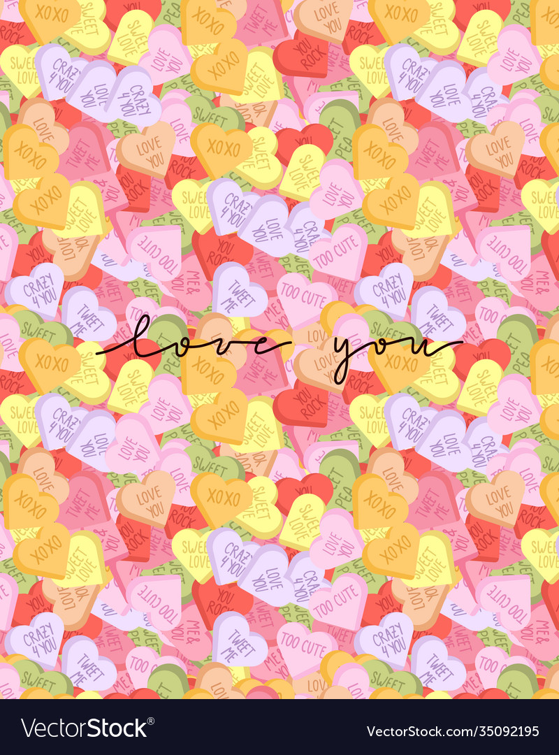 Valentine day sweethearts print poster Royalty Free Vector