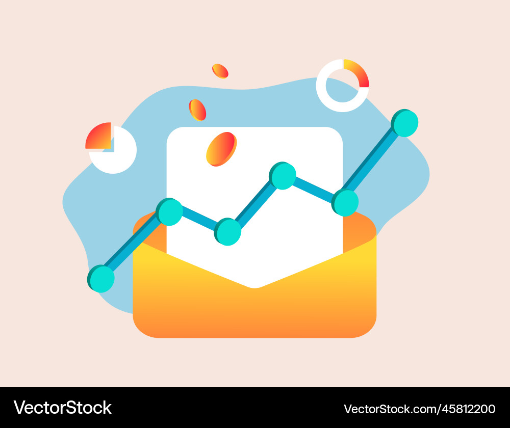 Email marketing automation with reliable Vector Image