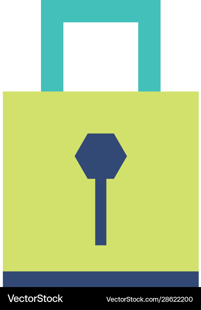 Isolated padlock icon design Royalty Free Vector Image