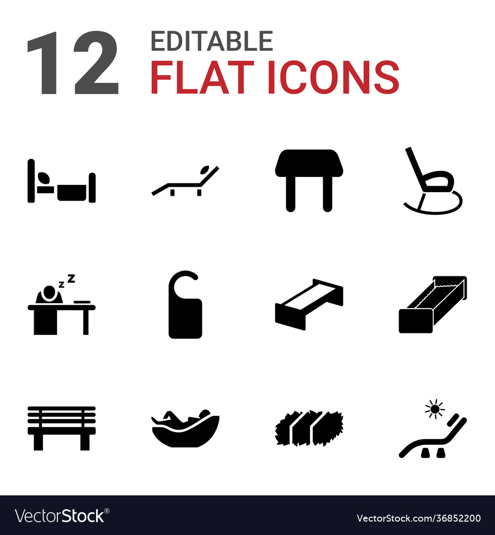 Rest icons Royalty Free Vector Image - VectorStock