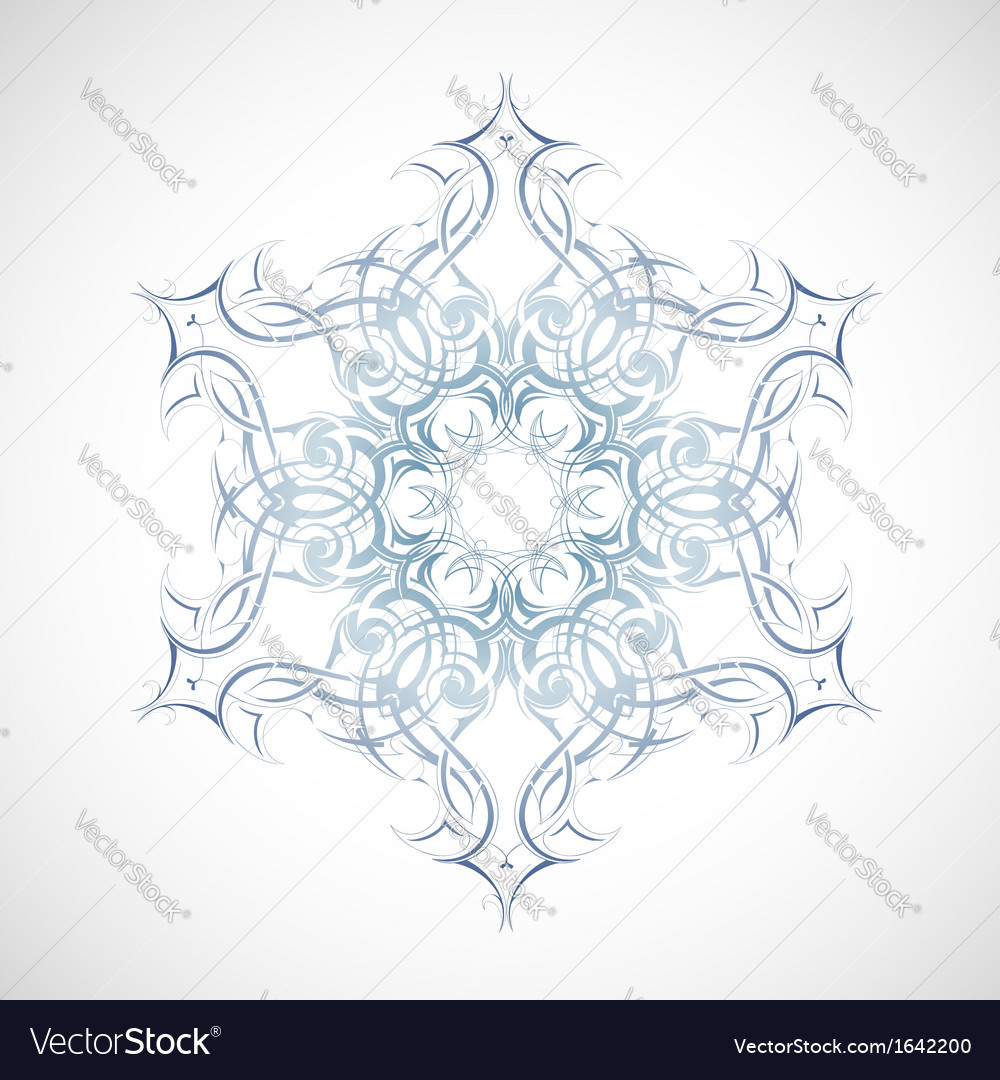 Snowflake Royalty Free Vector Image - VectorStock