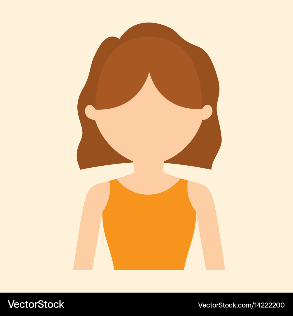Woman portrait icon image Royalty Free Vector Image