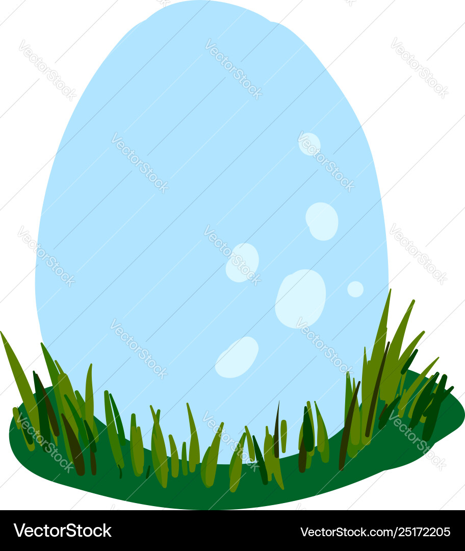 A big blue dinosaur egg or color Royalty Free Vector Image