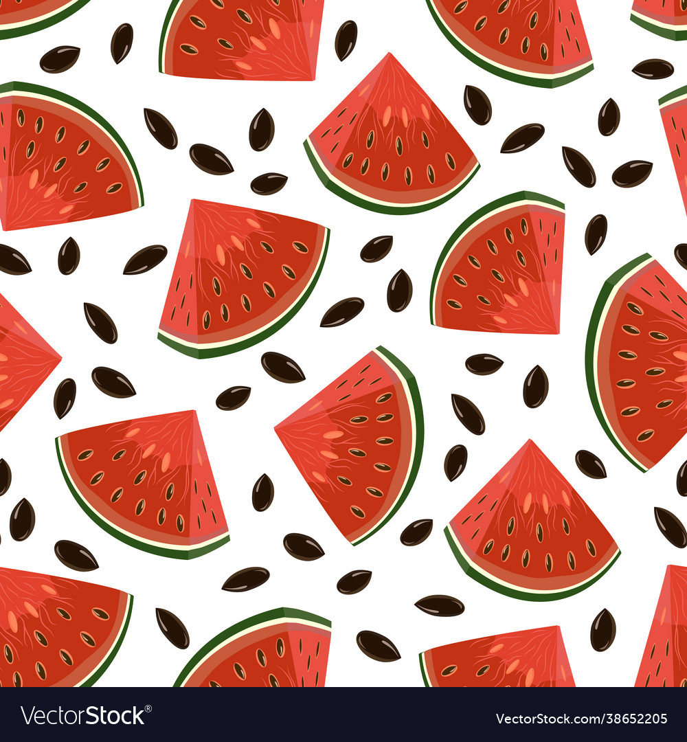 Colored pattern with watermelons Royalty Free Vector Image