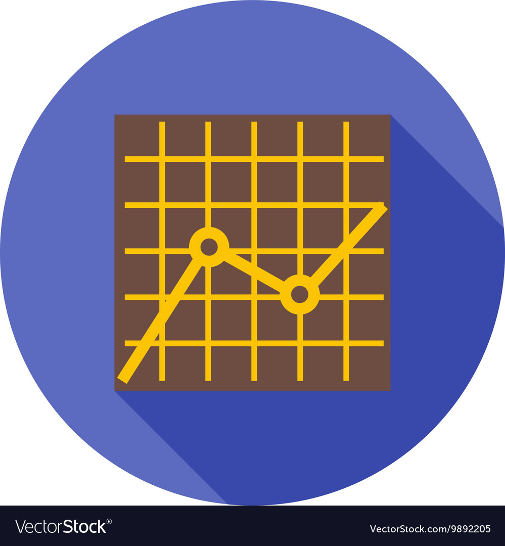 Multiple trend chart Royalty Free Vector Image