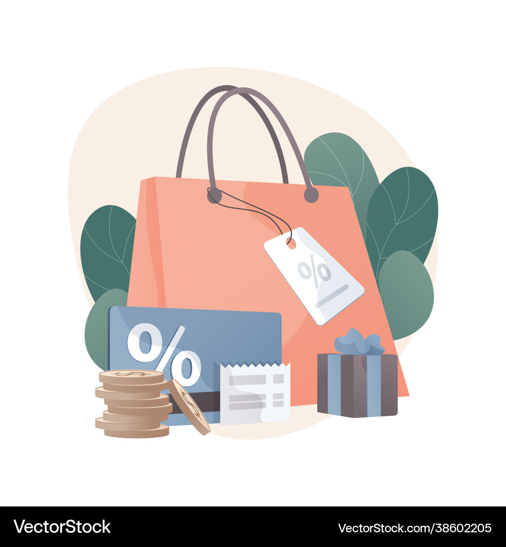 Promotional mix abstract concept Royalty Free Vector Image