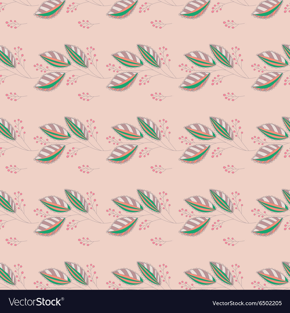 Seamless botanical pattern Royalty Free Vector Image
