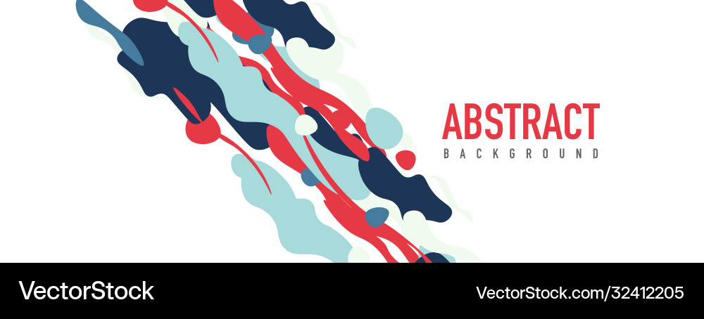 Trendy liquid style shapes abstract design Vector Image