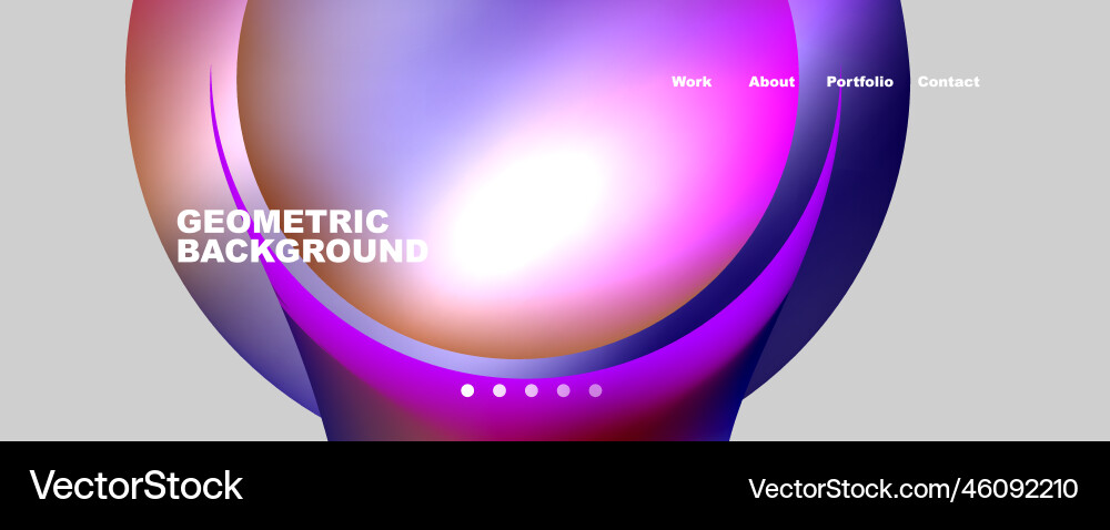 Round shapes and circles geometric abstract Vector Image