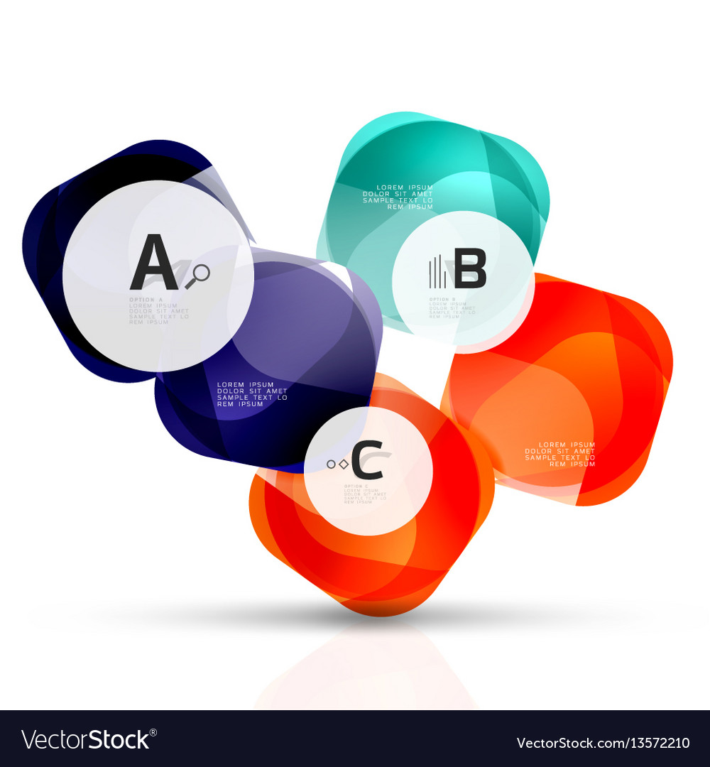 Shiny blank web option boxes Royalty Free Vector Image Shiny blank web option boxes Royalty Free Vector Image